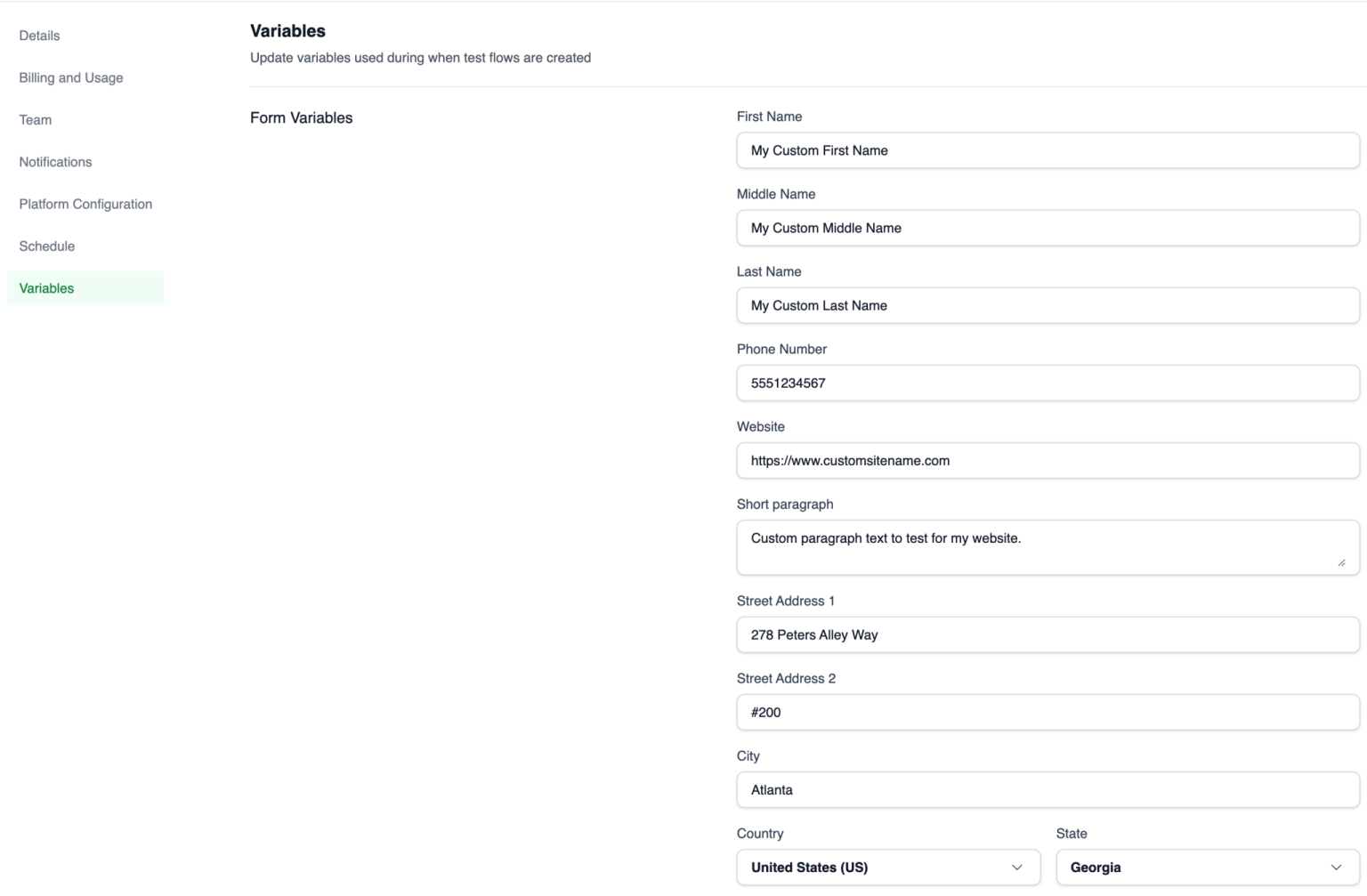 Variables – CheckView