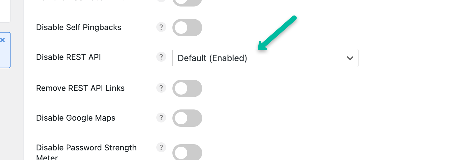 Enable WP REST API within PerfMatters – CheckView