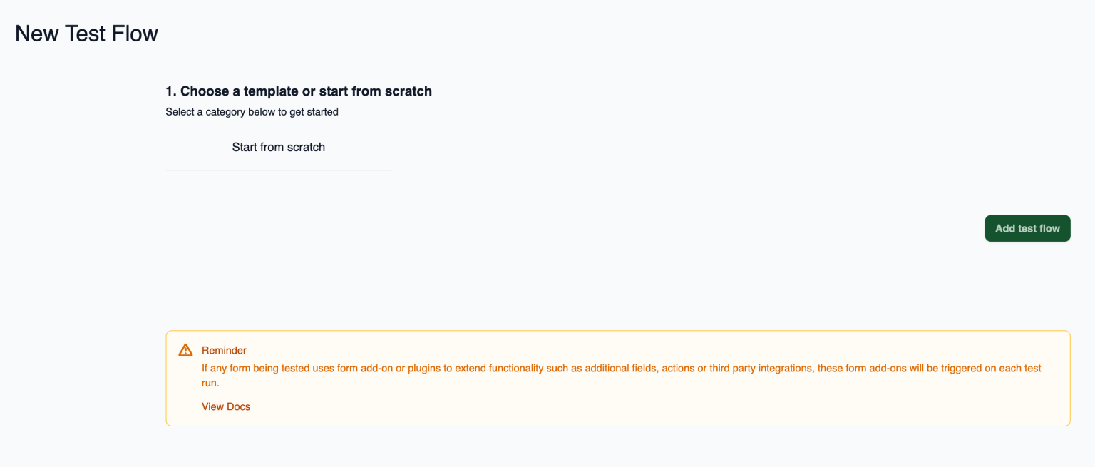 No Plugins Detected When Creating a Test Flow – CheckView